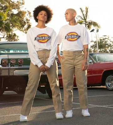 Dickies - Khaki Loose Fit Double Knee Work Pant 85-283 - Rewahard Apparel
