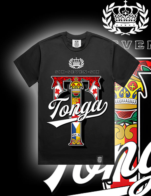 OG Culture X Pro Club Heavyweight Tee - Tonga Graphic - Rewahard Apparel