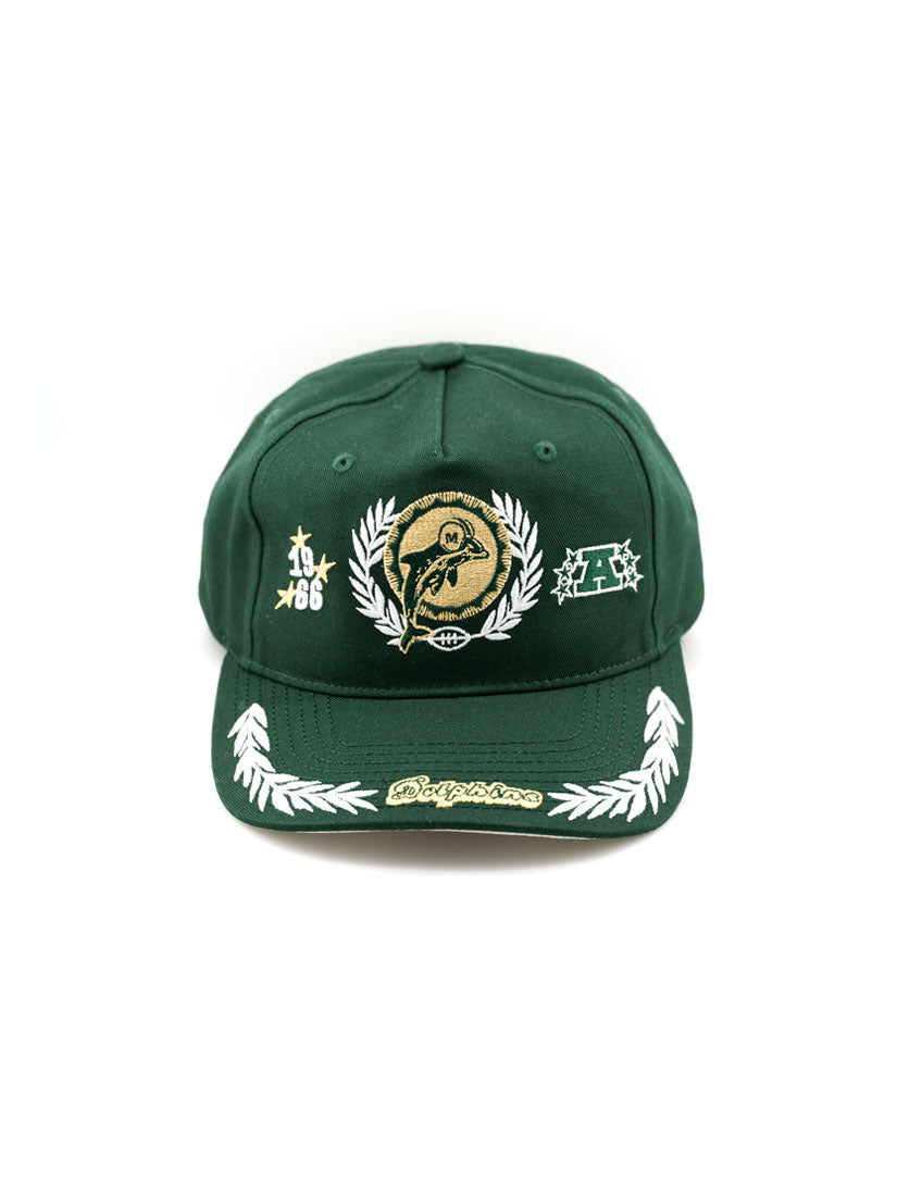 MITCHELL & NESS NFL Text and Stars Origin Snapback Miami Dolphins ...