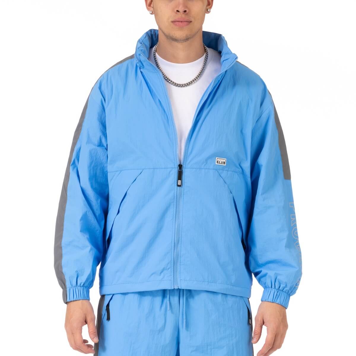 Pro Club - Full Court Windbreaker Jacket - Sky blue