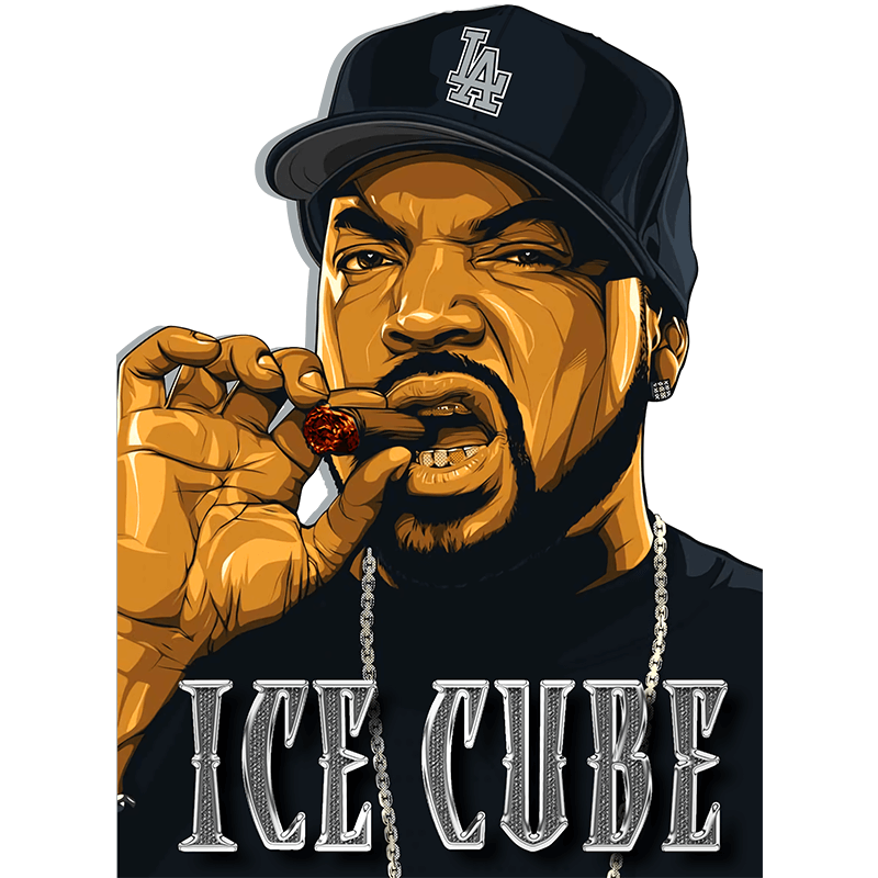 Pro Club ICE CUBE Smoking Digital printed Tee