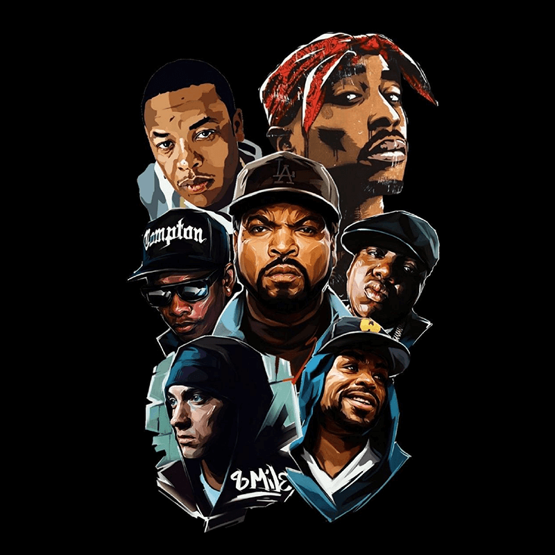 Pro Club - Group Rapper Digital Printed Tee