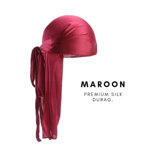 Rewahard - Silky Durag - Maroon - Rewahard Apparel